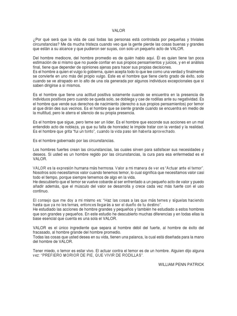 VALOR | PDF | Verdad