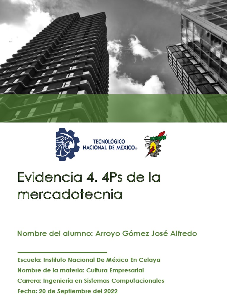 Análisis de las 4P's de la mercadotecnia aplicadas a un producto o servicio | PDF | Marketing ...