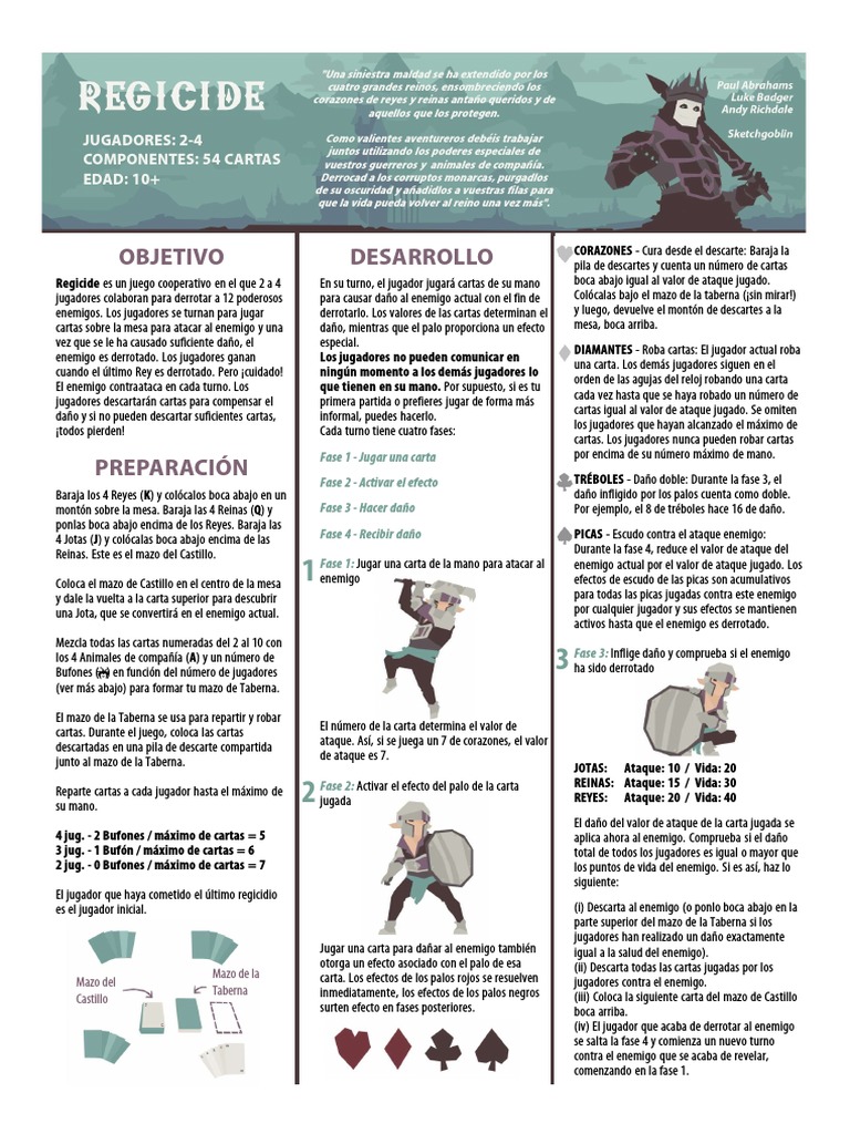 RegicideRules ES v2 | PDF