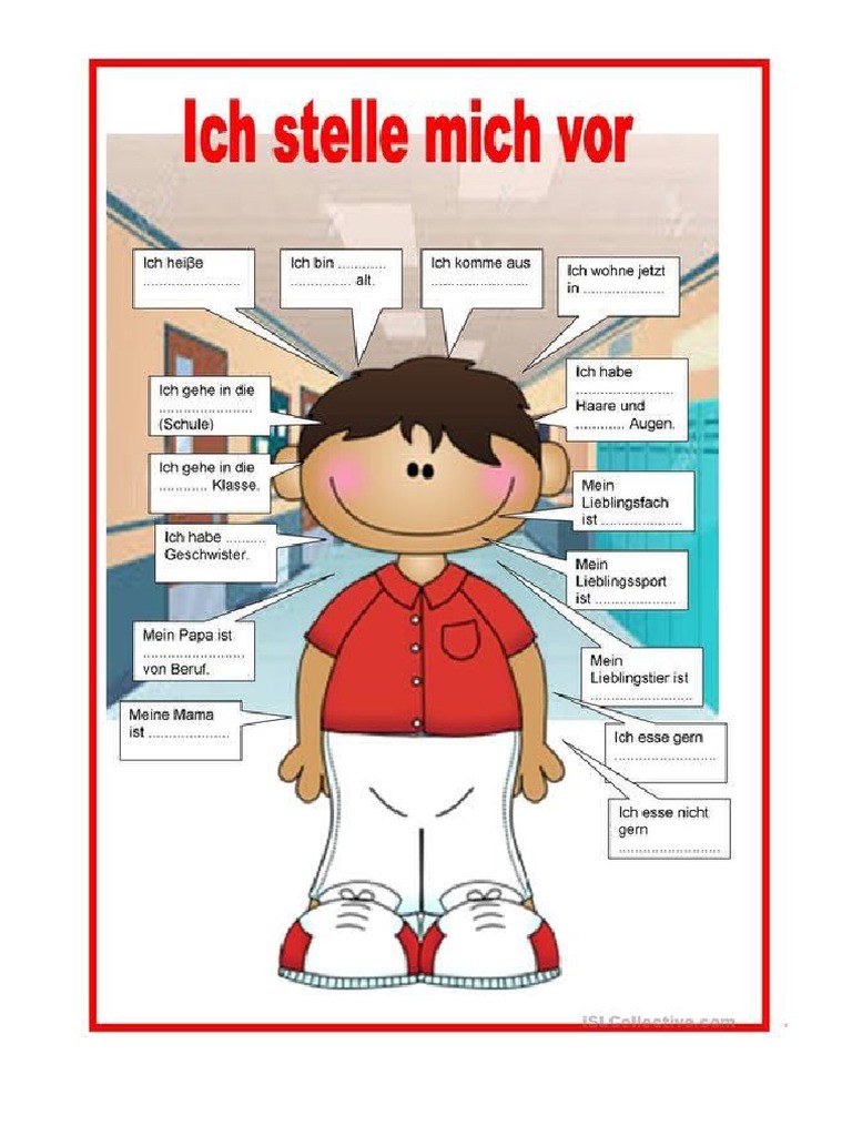 Deutsch - Sich Vorstellen (Apresentação Pessoal) | PDF