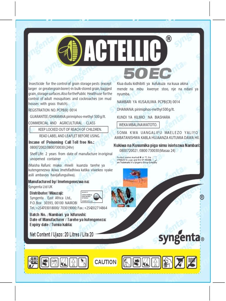 Actellic 50ec Edited 3 0 | PDF