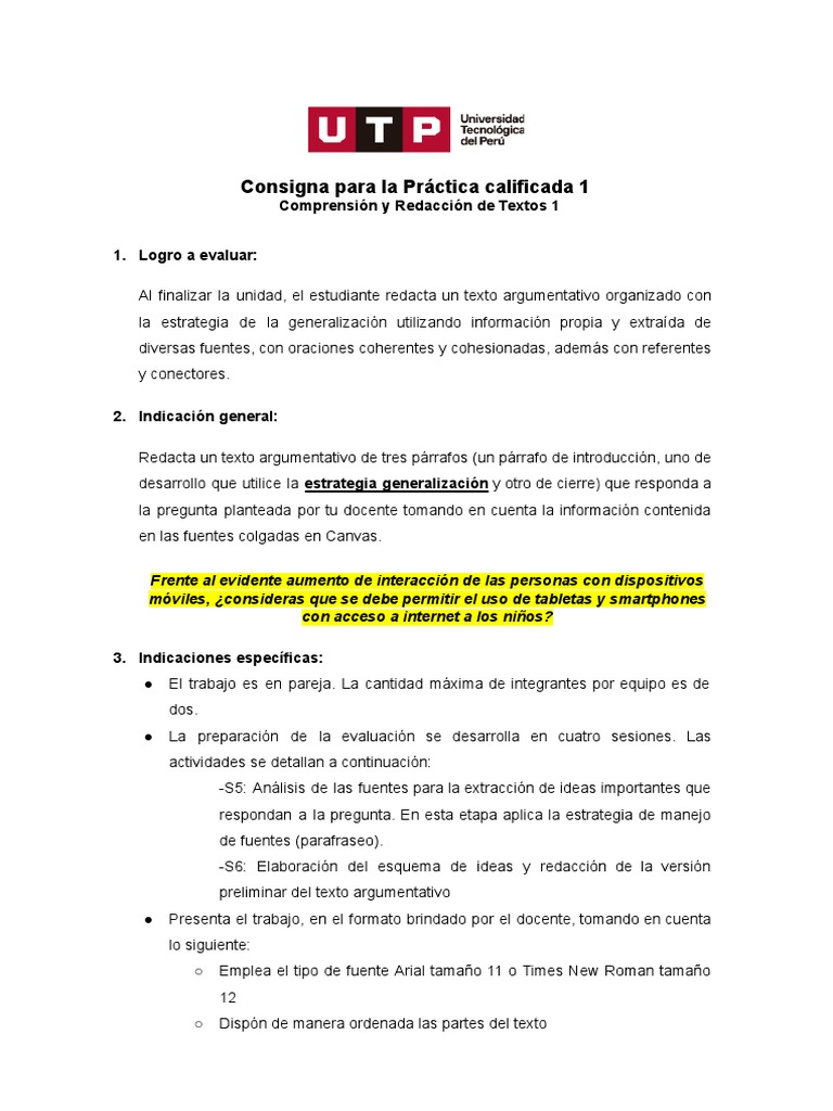 GC N01I PC1Consigna 22C2A | PDF