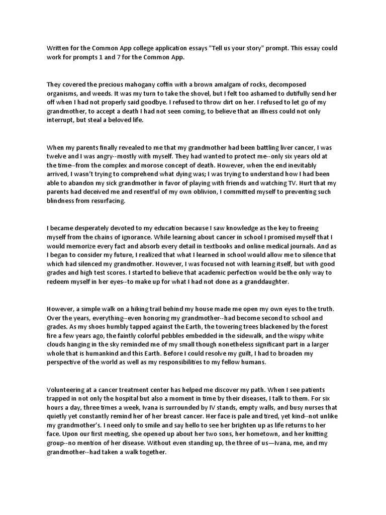 Burying Grandma: A Journey of Growth | PDF | Essays | Narrative