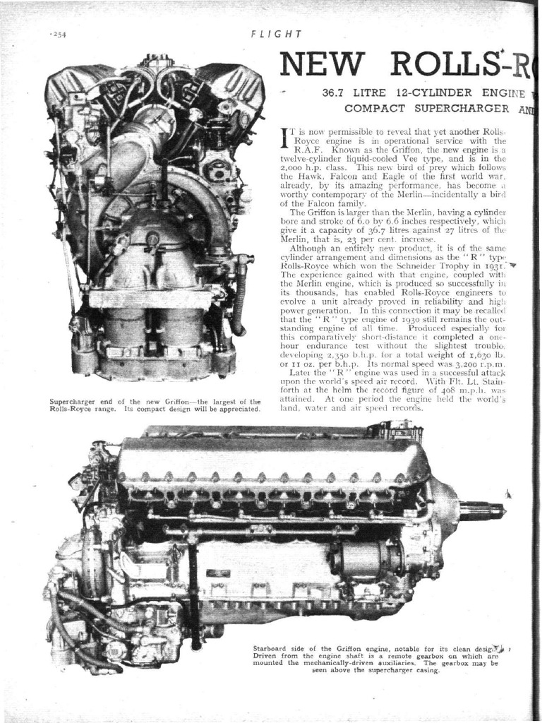 Rolls-Royce Griffon II VI | PDF | Vehicles | Aircraft Rolls-Royce Griffon II VI | PDF | Vehicles | Aircraft