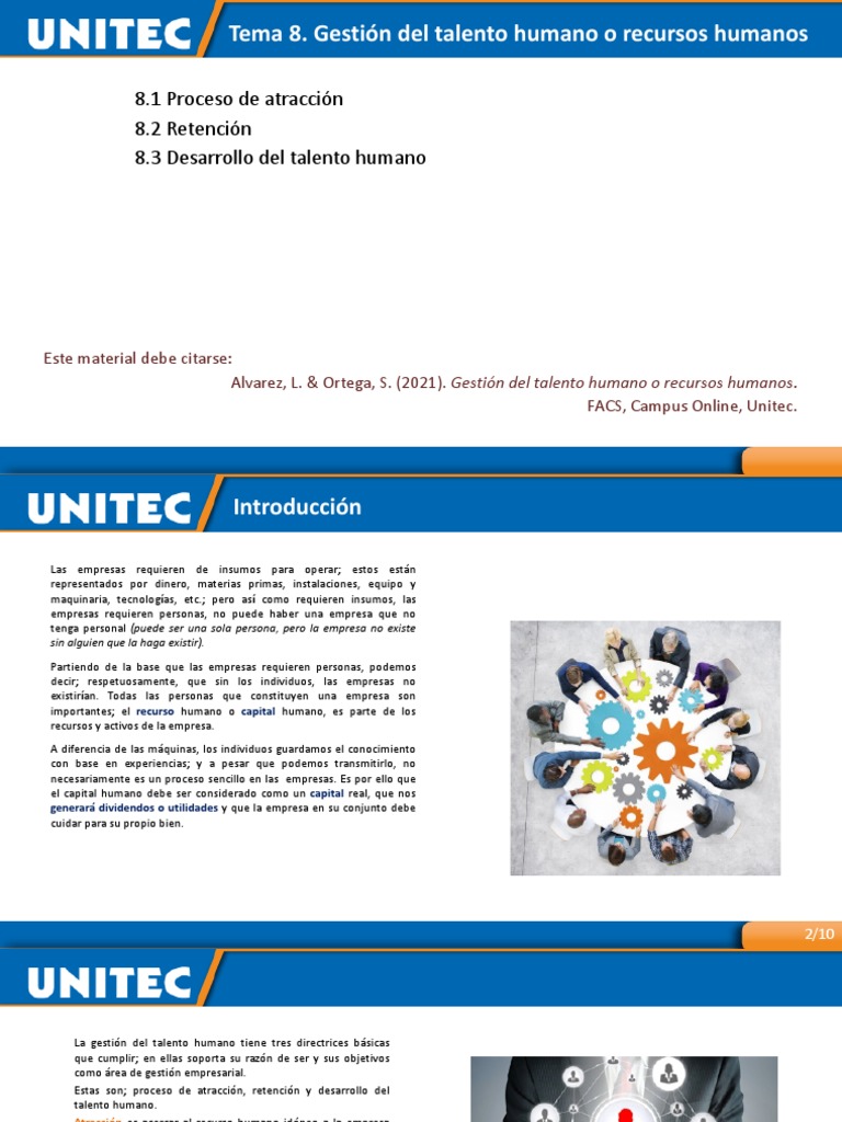 Gestión integral del talento humano: atracción, retención y desarrollo del recurso humano | PDF ...