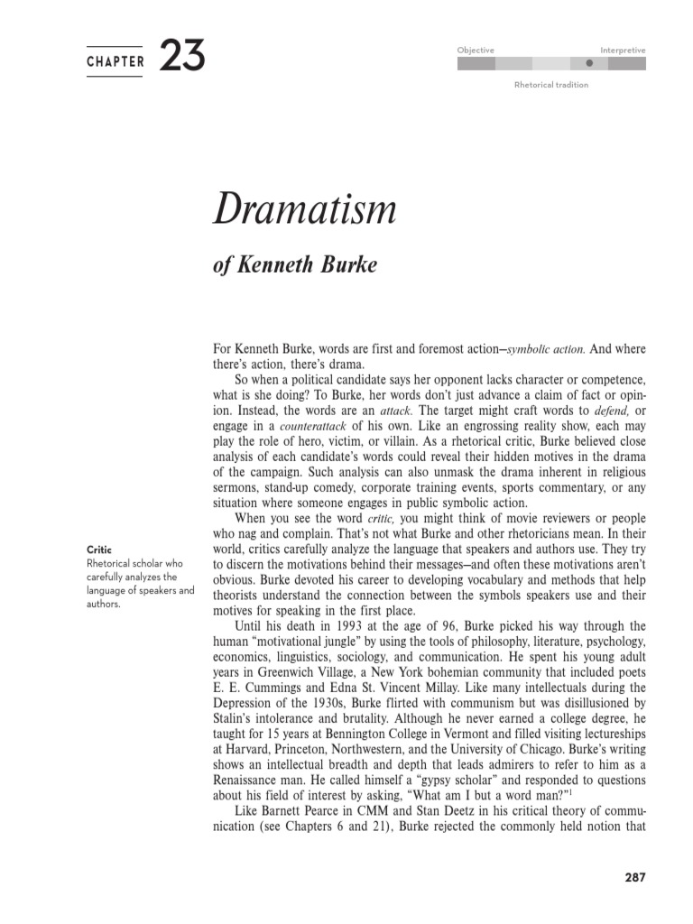 Dramatism em Griffin 2018 | PDF | Rhetoric