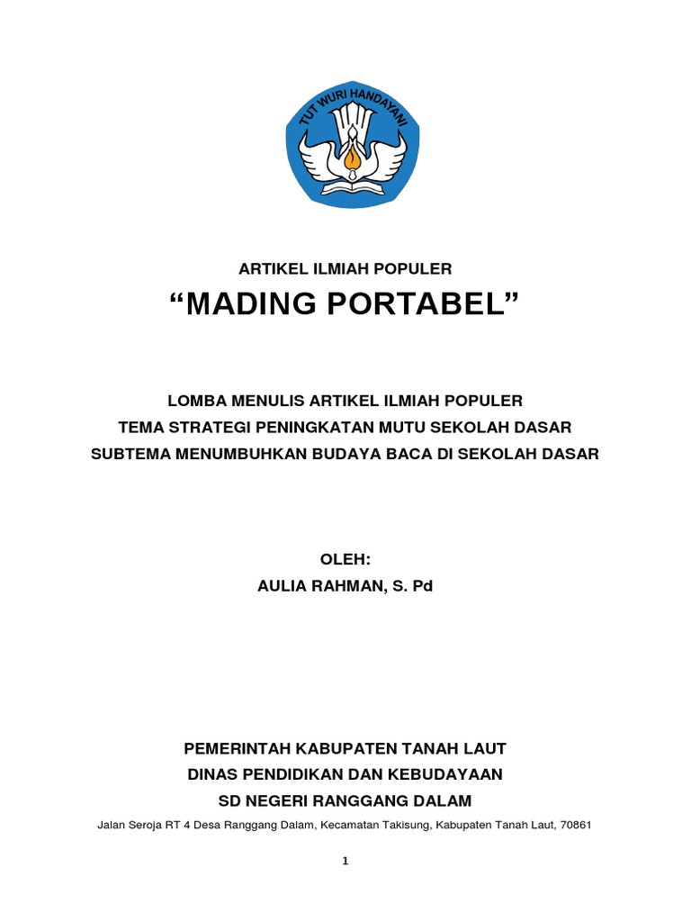 Mading Portabel | PDF