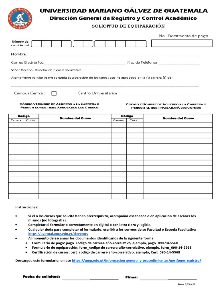 UMG Equiparaciones 2020 | PDF | Informática