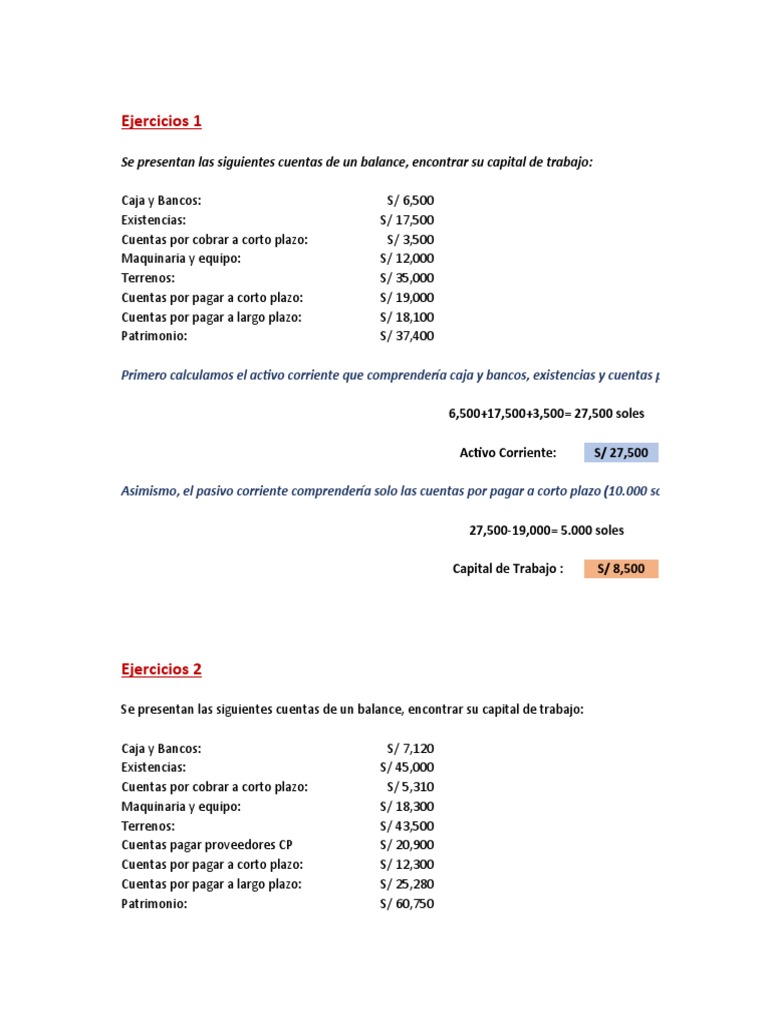 Ejercicios Semana 7 | PDF | Finanzas y dinero