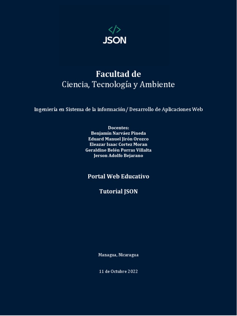 Tutorial JSON | PDF | Json | Xml