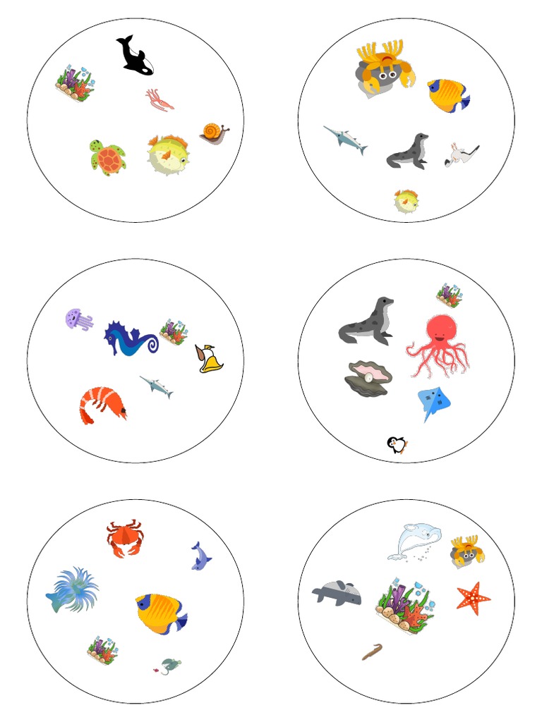 Ocean Spot It Cards 1 | PDF