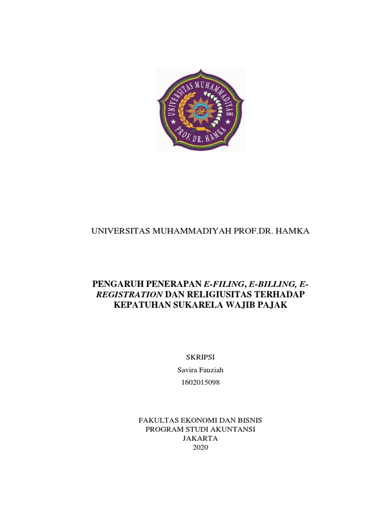 Contoh Proposal Skripsi (Bab I-Iii) | PDF | Pengelolaan Keuangan & Uang