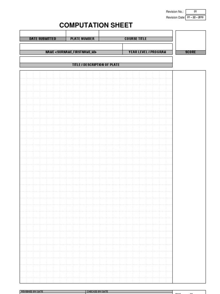 Course Title Computation Sheet | PDF | Business