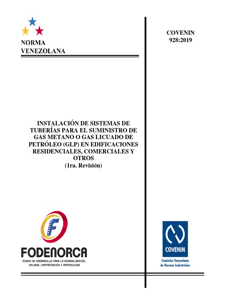 Covenin 928:2019 | PDF | Gases | Hidrocarburos