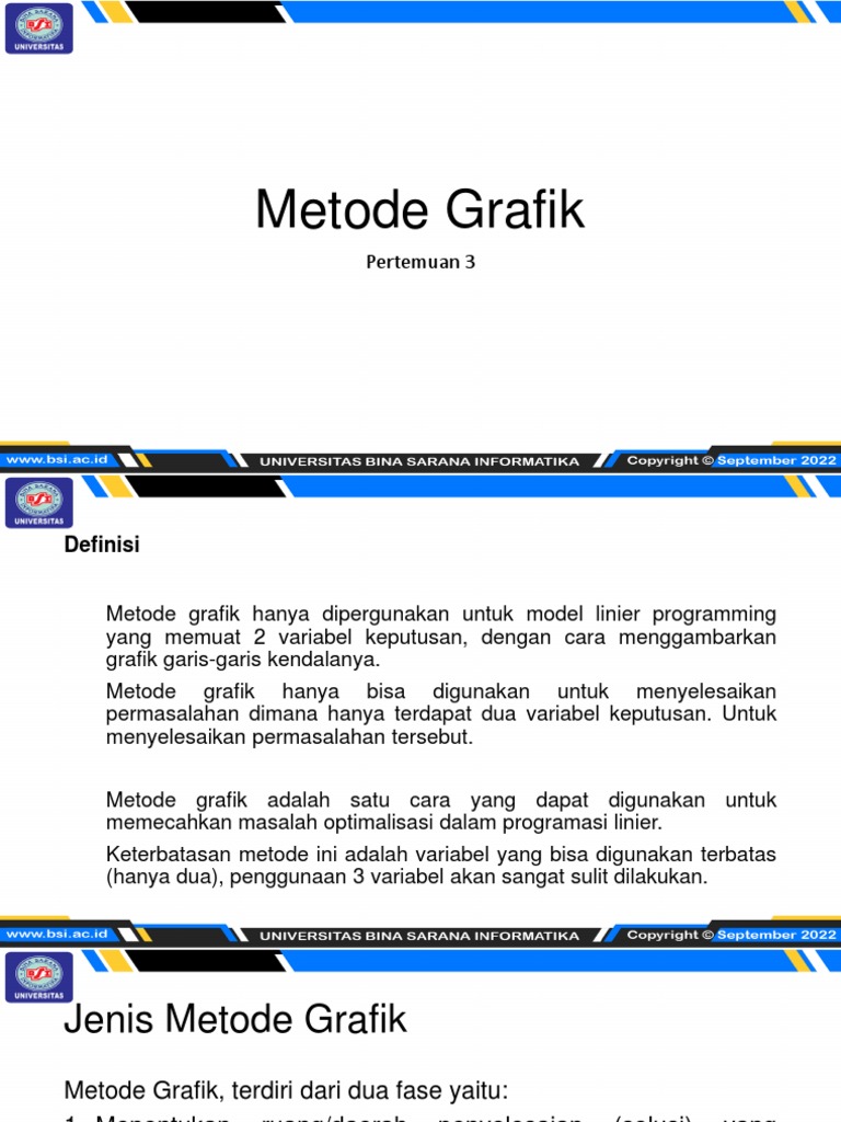Metode Grafik: Pertemuan 3 | PDF