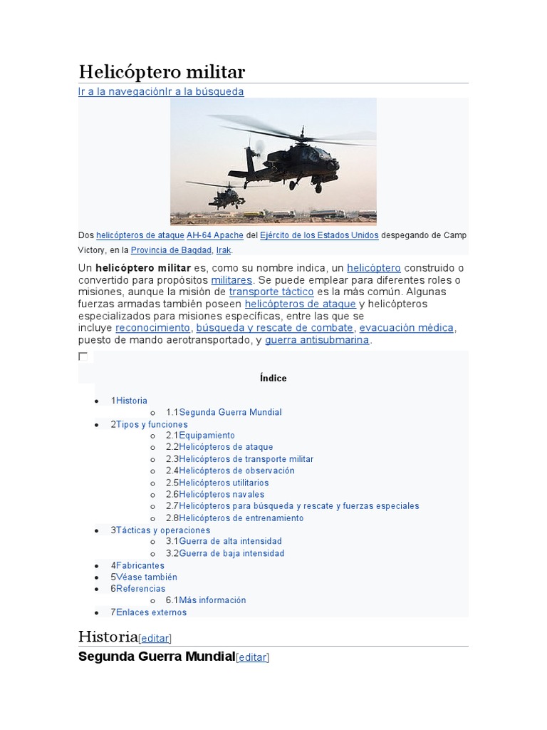 Helicóptero Militar | PDF | Guerra | Helicóptero