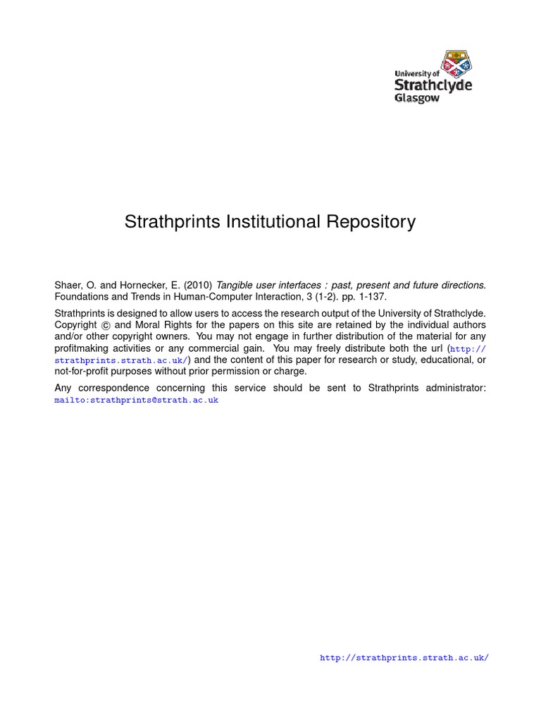 Tangible User Interfaces | PDF | Augmented Reality | Graphical User ...