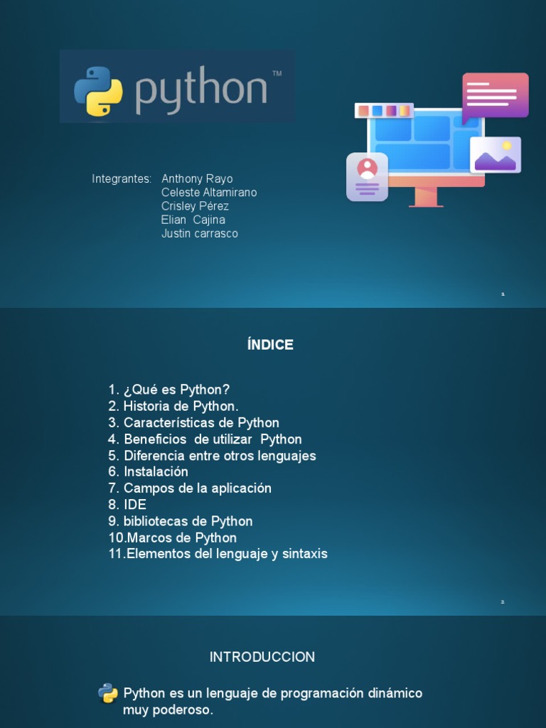 Python | Descargar gratis PDF | Python (lenguaje de programación) | Lenguaje de programación