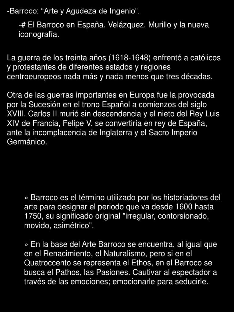 ARTE TEMA 5 Barroco Pintura y Escultura | PDF | Pinturas
