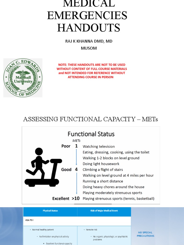 Medical Emergencies Handouts Khanna | PDF | Emergency Medical Services ...