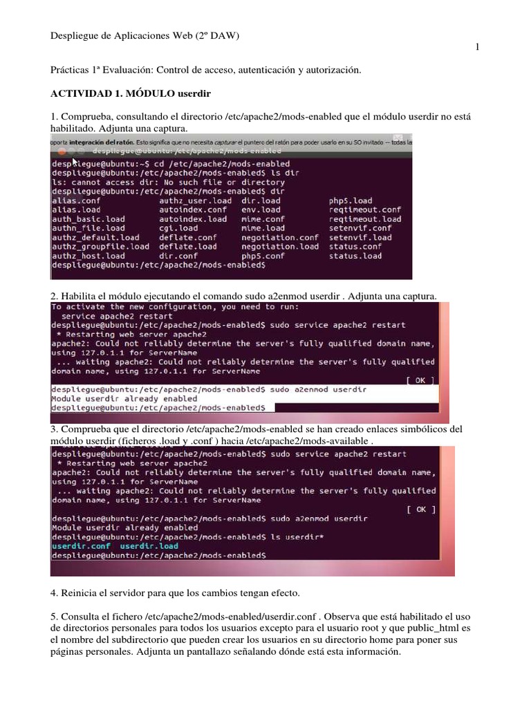 Control de Acceso y Autenticación en Apache | PDF | Autenticación | Archivo de computadora