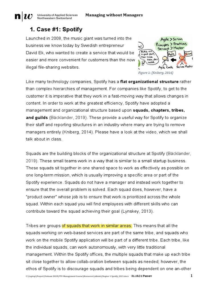 Spotify's Unique Management Structure | PDF