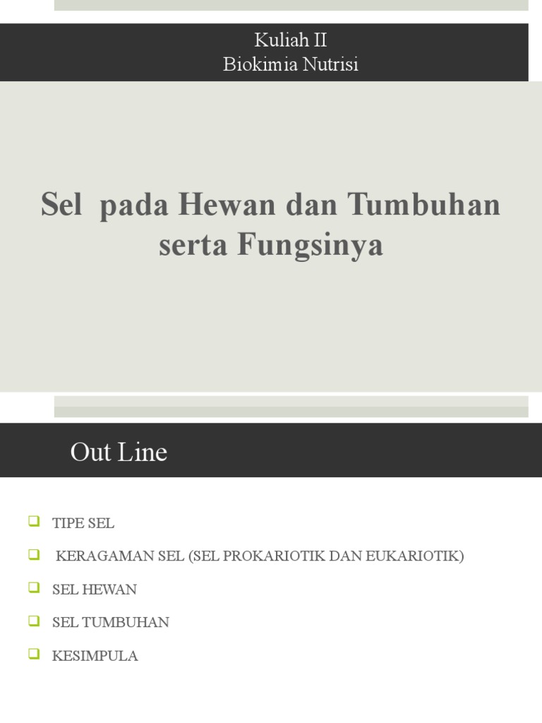 Kuliah 2 Biokimia Nutrisi | PDF