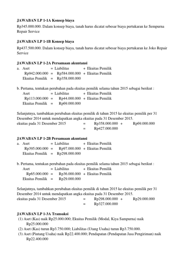 Contoh Jawaban Pa1 Bab 1 | PDF