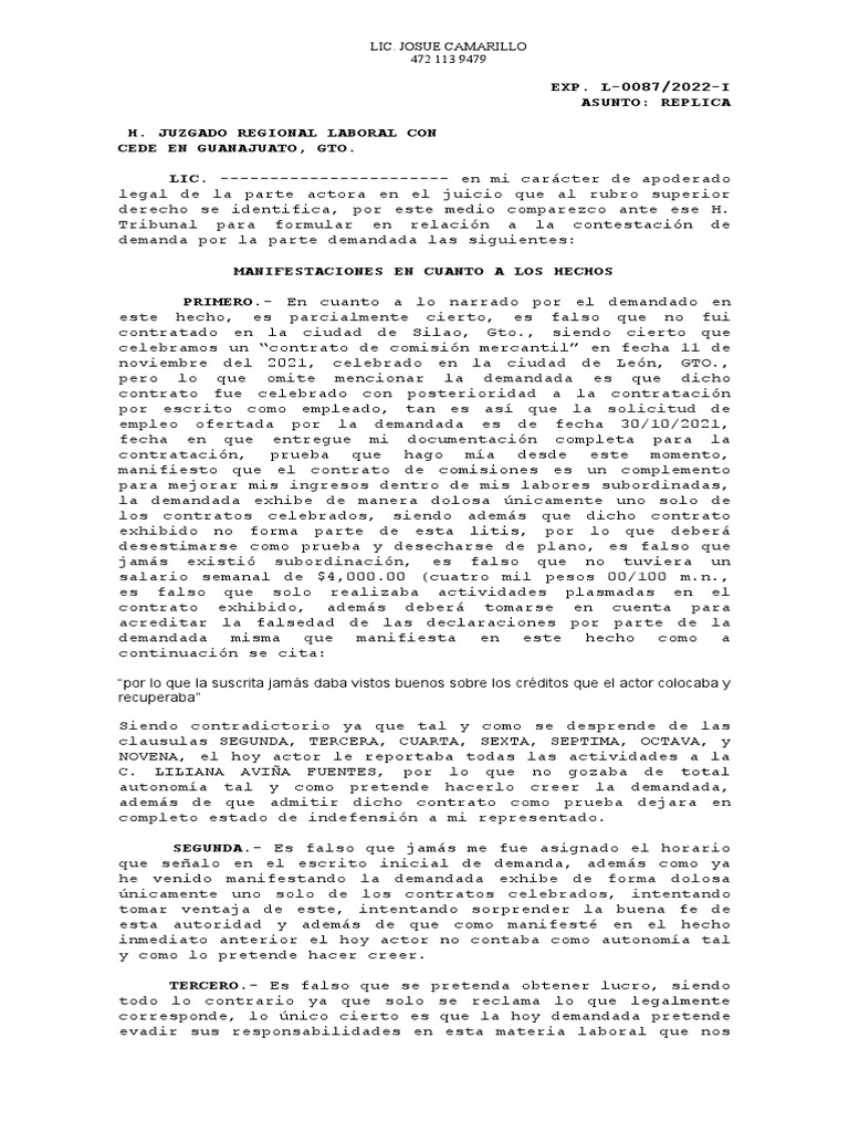 Replica Laboral | PDF | Justicia | Crimen y violencia