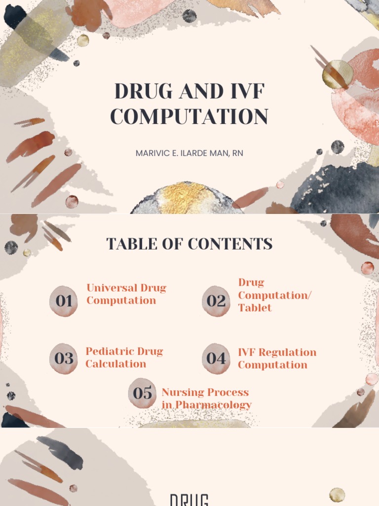 Pediatric Drug Calculation Pdf Chemistry Dose Biochemistry
