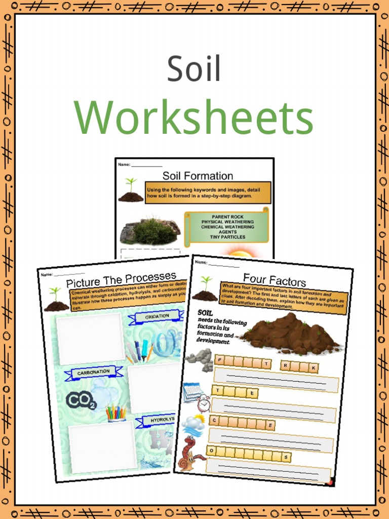 Sample Soil Worksheets | PDF | Soil | Weathering