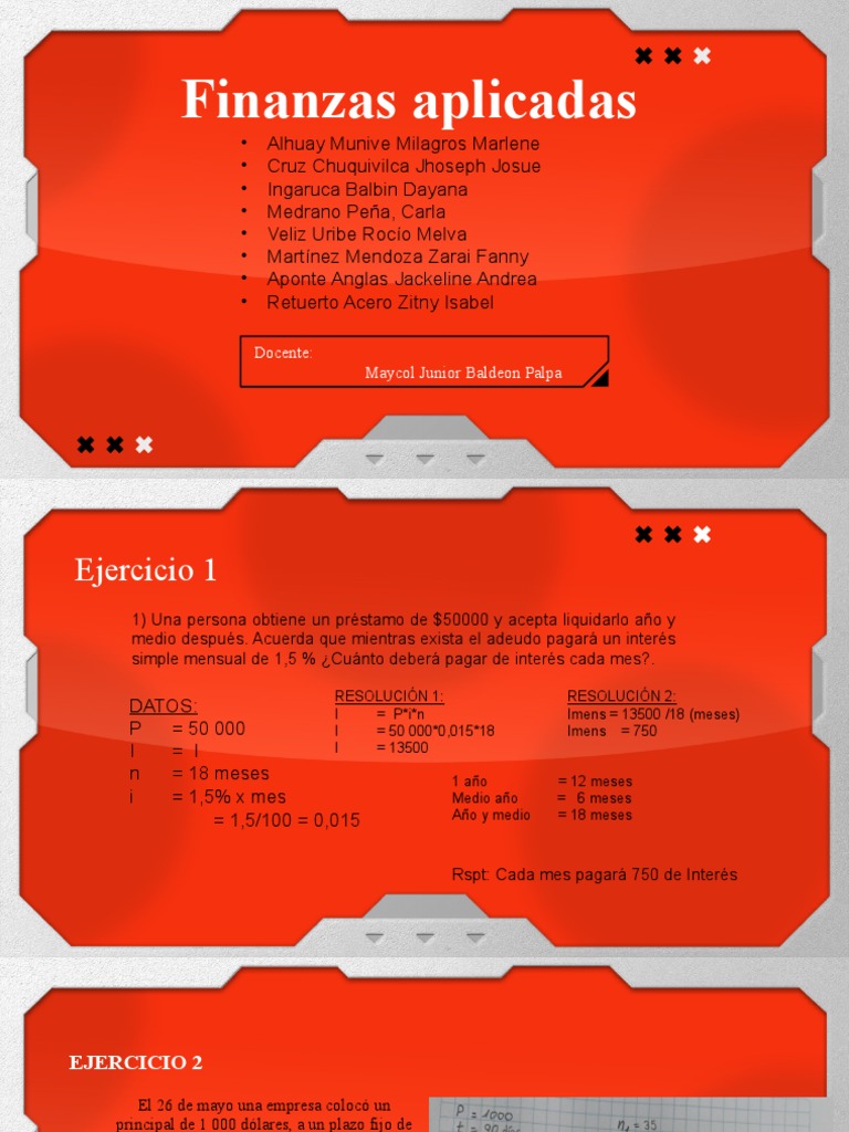 Finanzas Aplicadas Semana 2 | PDF Finanzas Aplicadas Semana 2 | PDF