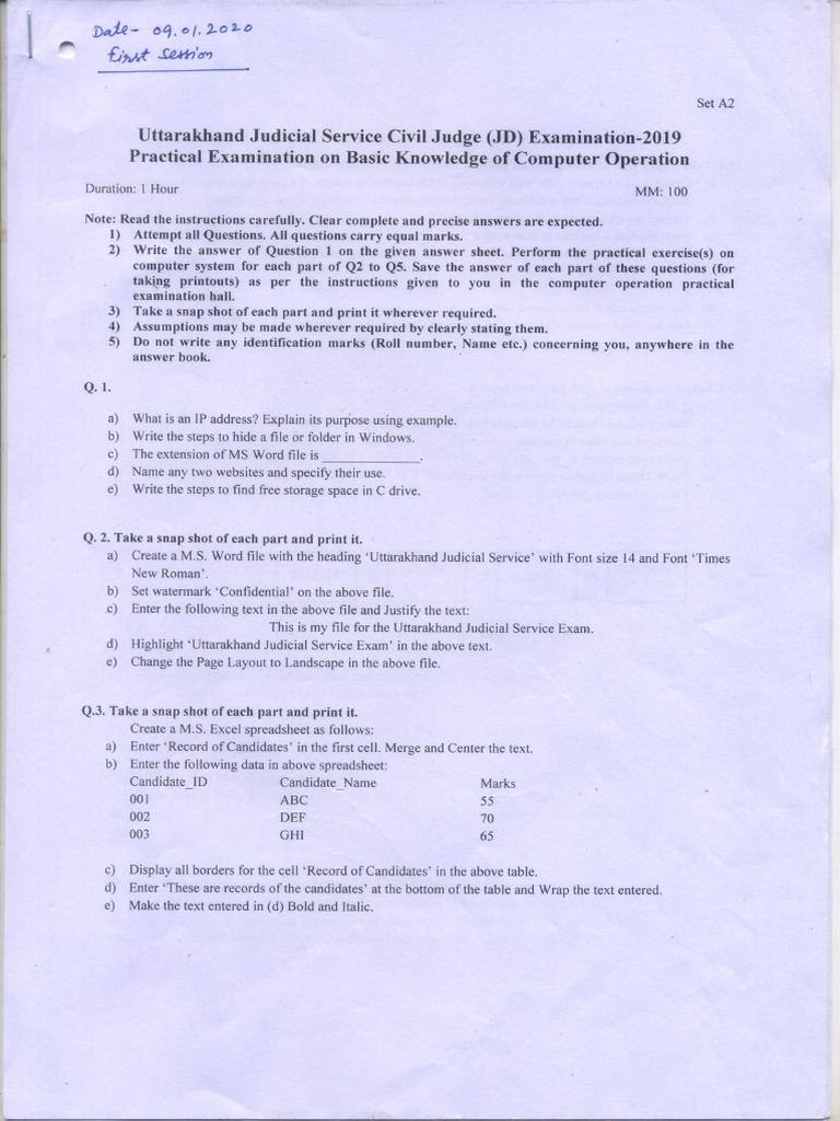 Basic Knowledge of Computer Opration All Set | PDF