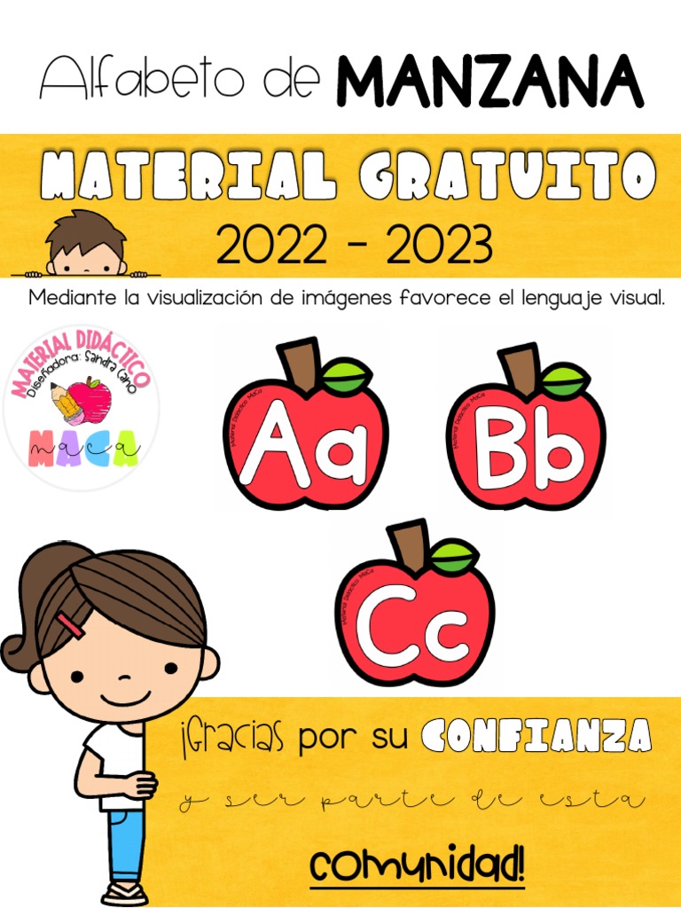 Abecedario de Manzanas para Imprimir | PDF
