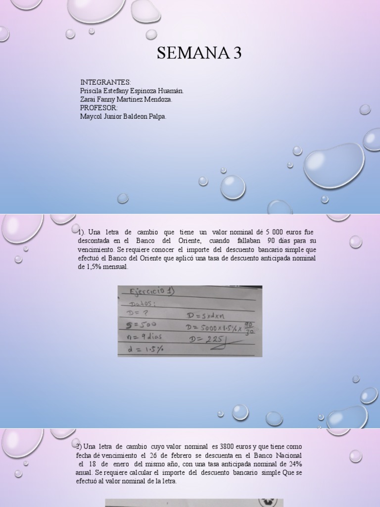 Finanzas Semana 3 | PDF