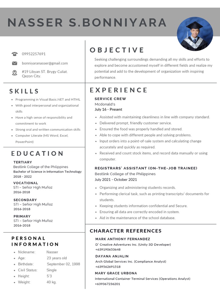 CV Nasser | Download Free PDF | Information | Computing