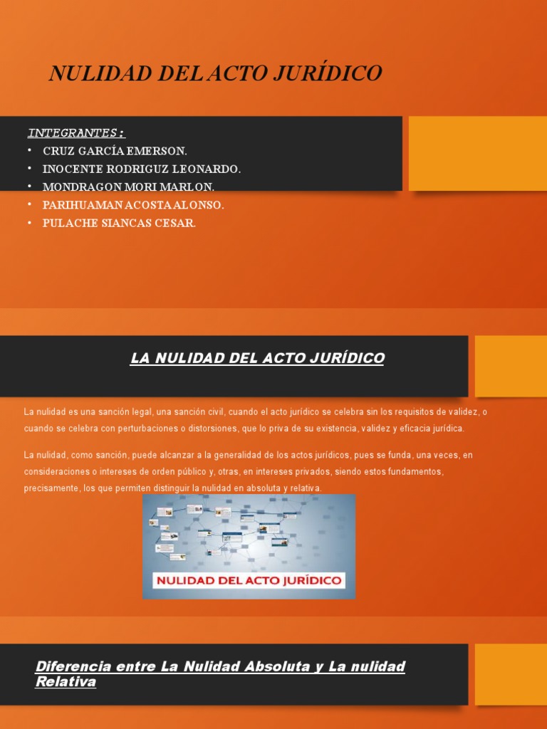 Nulidad Del Acto Jurídico | PDF | Nulo (ley) | Justicia