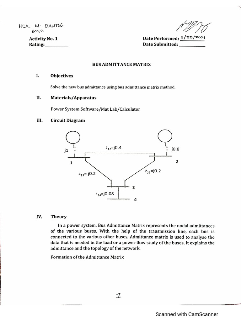 Power System Lab | PDF