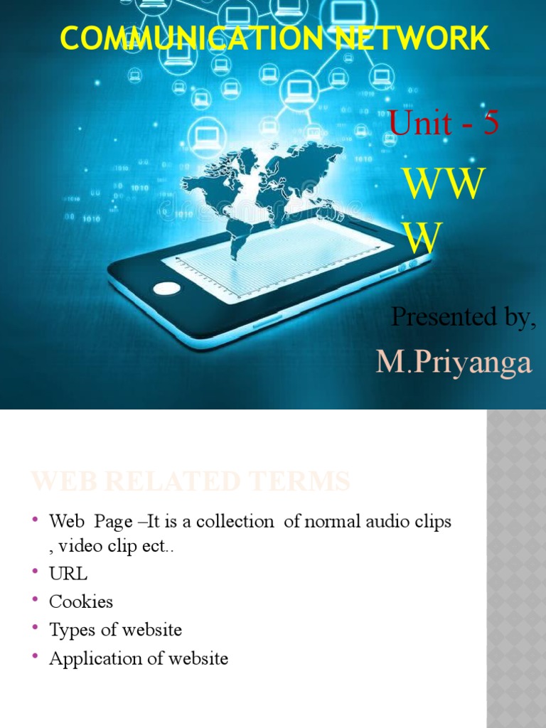 Communication Network: Unit - 5 | PDF | World Wide Web | Internet & Web