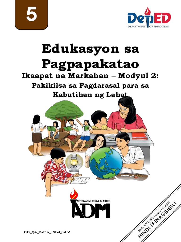 EsP 5 - Q4M2 - Pagdarasal para Sa Kabutihan NG Lahat | PDF