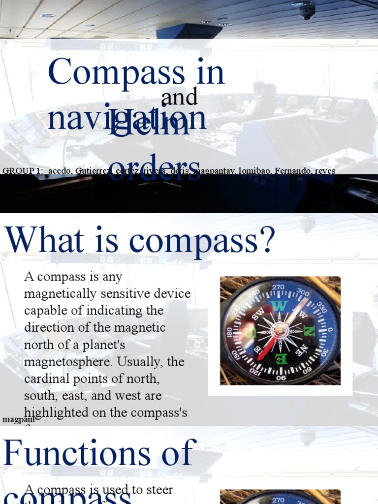 Navigation Tools and Helm Commands | PDF | Compass | Gyroscope