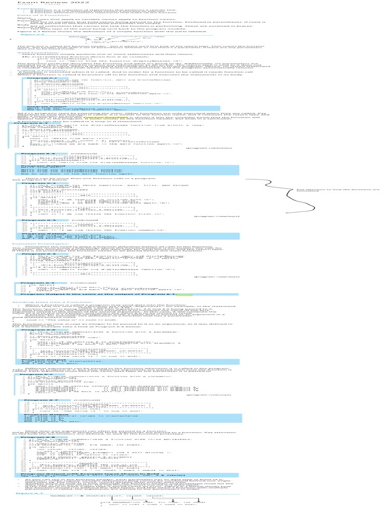 CIS 126 Exam Study Guide | PDF | Parameter (Computer Programming) | Subroutine