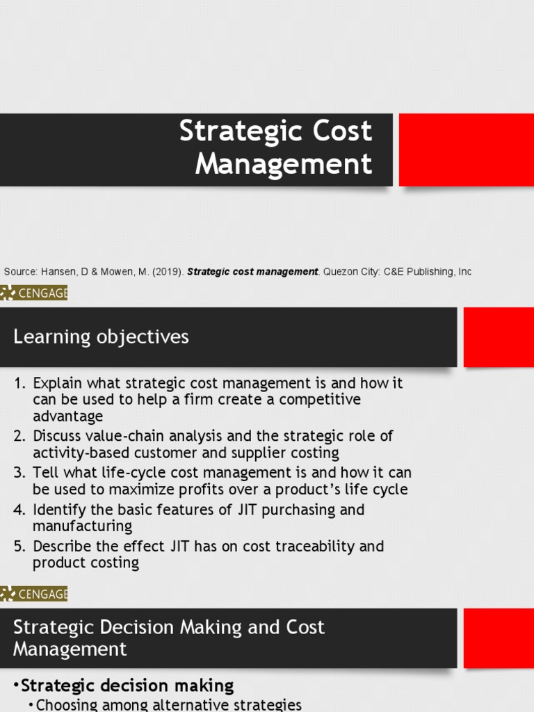 5 - Strategic Cost Management | PDF | Marketing | Competitive Advantage