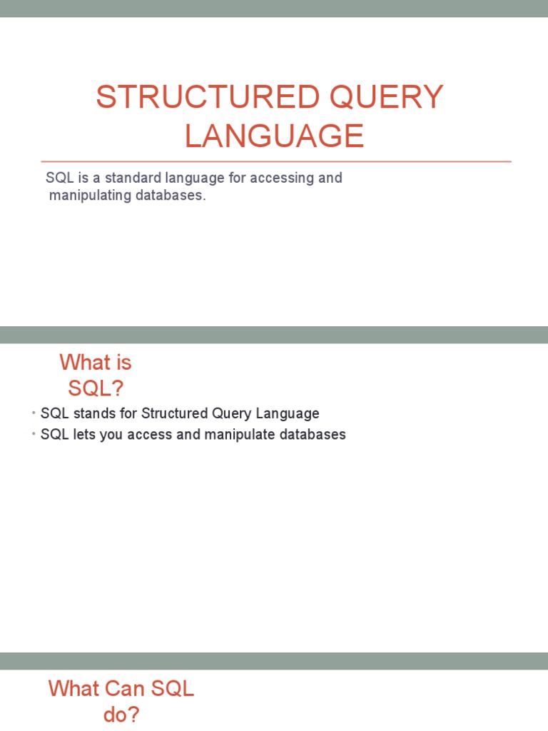 Structuredquerylanguage 22222 | PDF | Relational Database | Table ...
