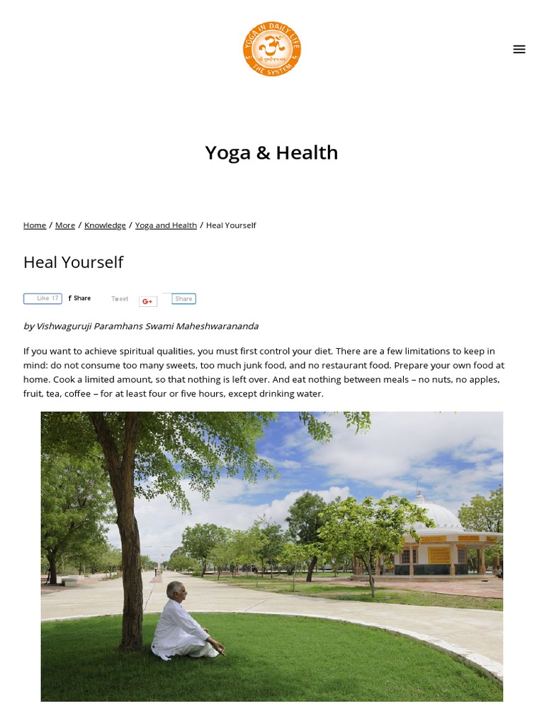 Yoga and Health - Heal Yourself | PDF