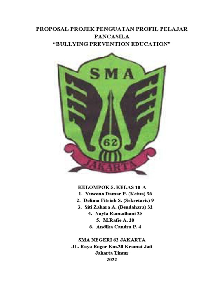 Proposal Project Kelompok 5 10a | PDF