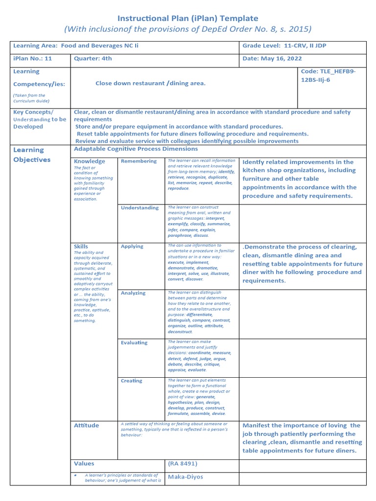 DLP FBS 4 | PDF | Learning | Educational Assessment