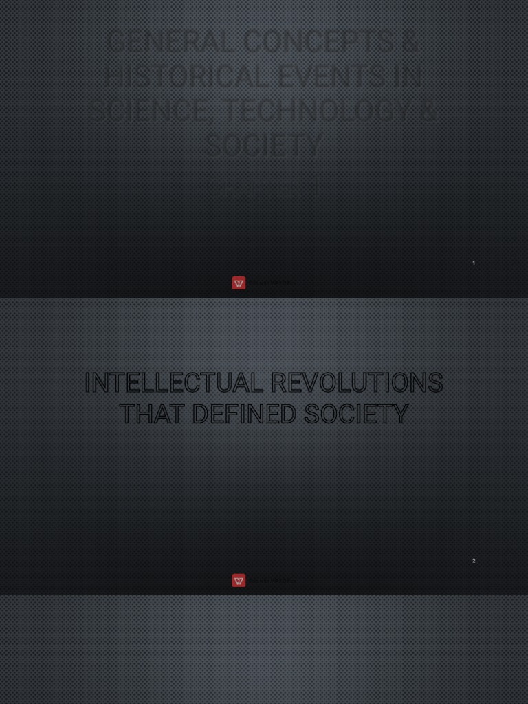 Lesson 1 - Sts Intellectual Revolutions That Defined Society | PDF ...