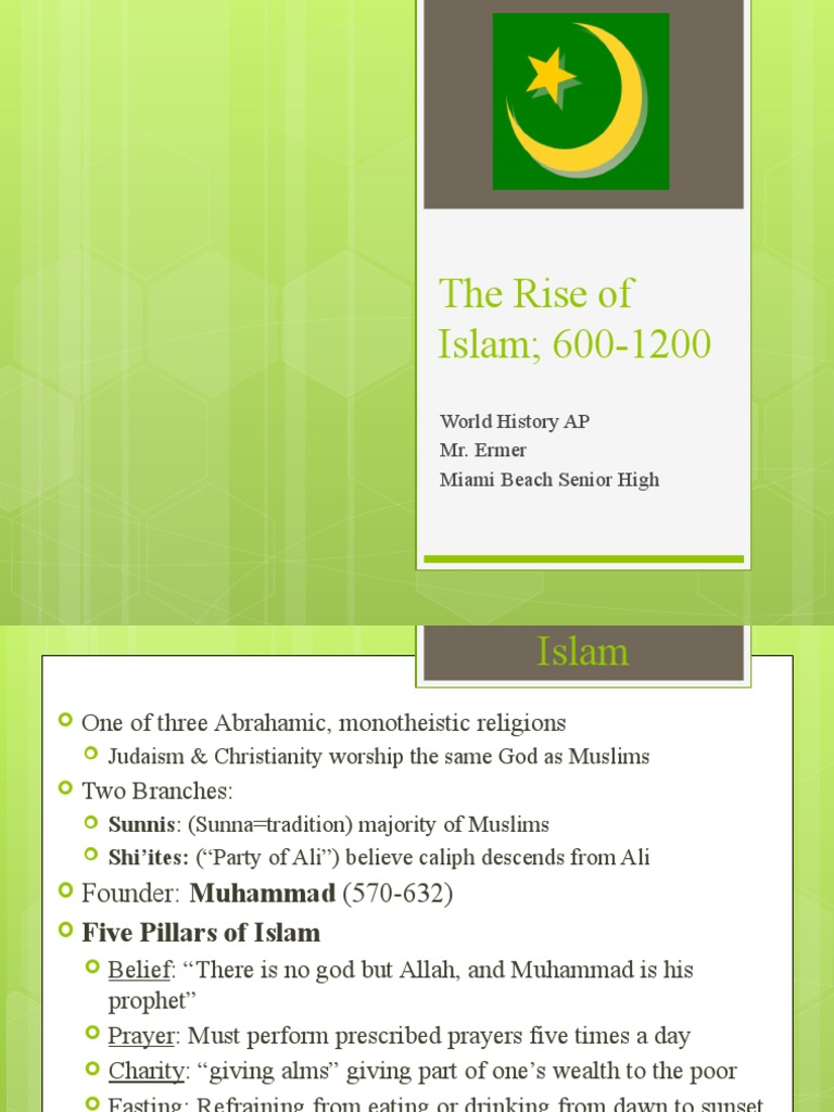 8 The Rise of Islam | PDF | Muhammad | Caliphate