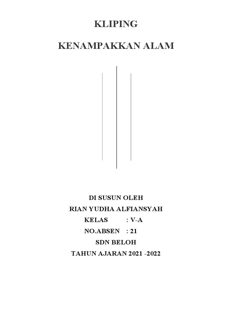 Kliping Keanekaragaman Krian Kelas 5 SD | PDF